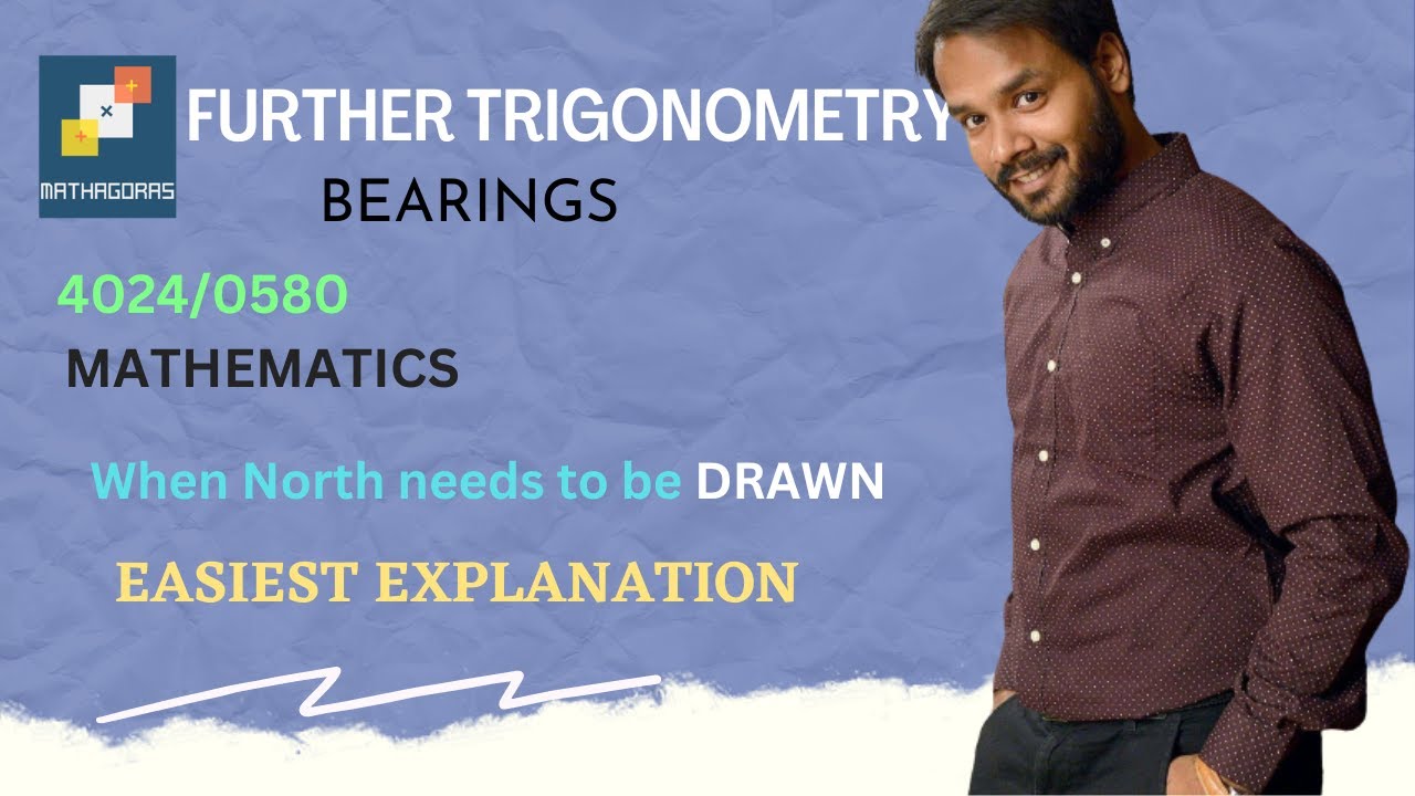 Bearings O Level Math | How to find Bearing by drawing a North ...