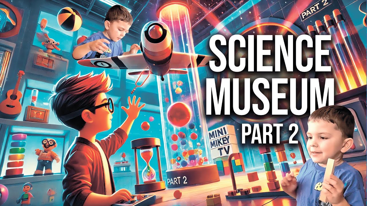 Mini Mikey TV — Miami Science Center Part 2! 🚀 Flying Paper, Red Balls ...