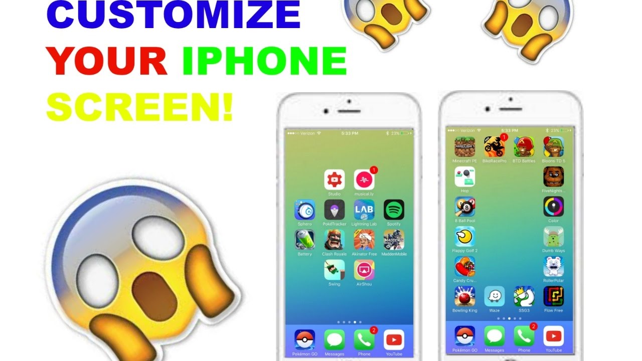 HOW TO CUSTOMIZE YOUR IPHONE APP LAYOUT! - YouTube