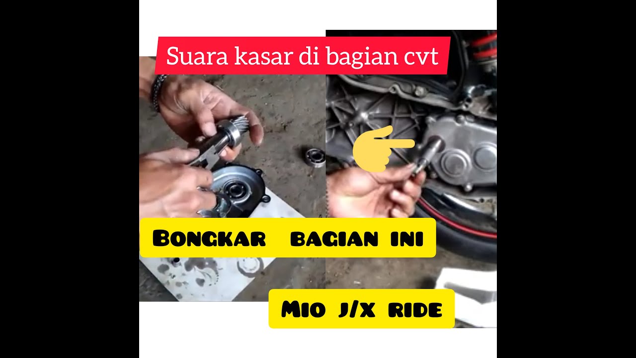 GANTI BEARING CVT MIO J XRIDE - YouTube