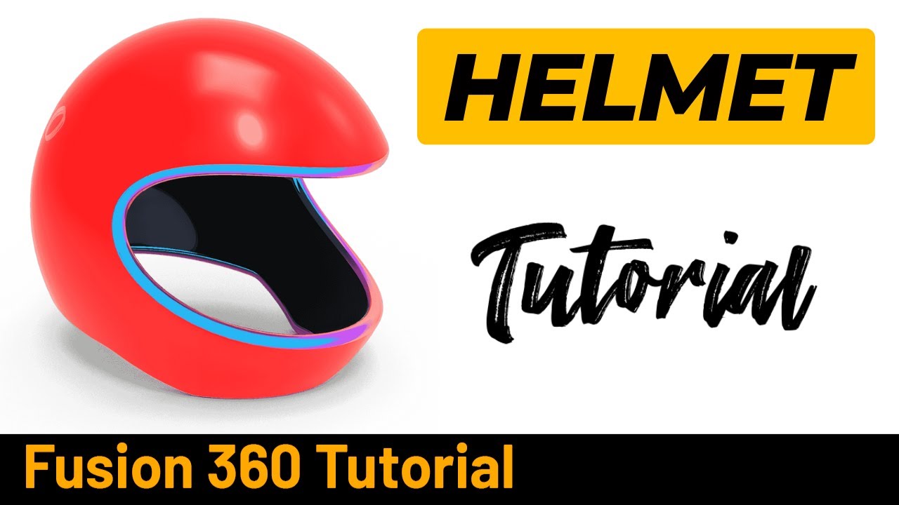 Helmet in Autodesk Fusion 360 - Tutorial 204 - YouTube