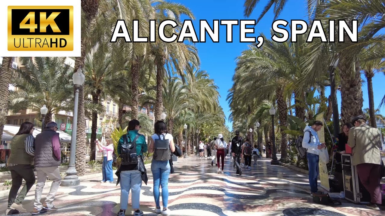 Alicante, Spain, Spring Walking Tour | 4K Ultra HD | Including ...