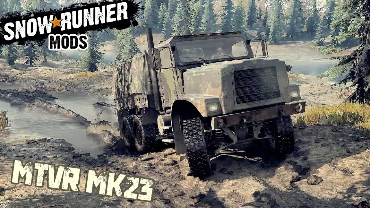 MTVR MK23 driving offroad | testing new U.S. Marines truck - SnowRunner ...