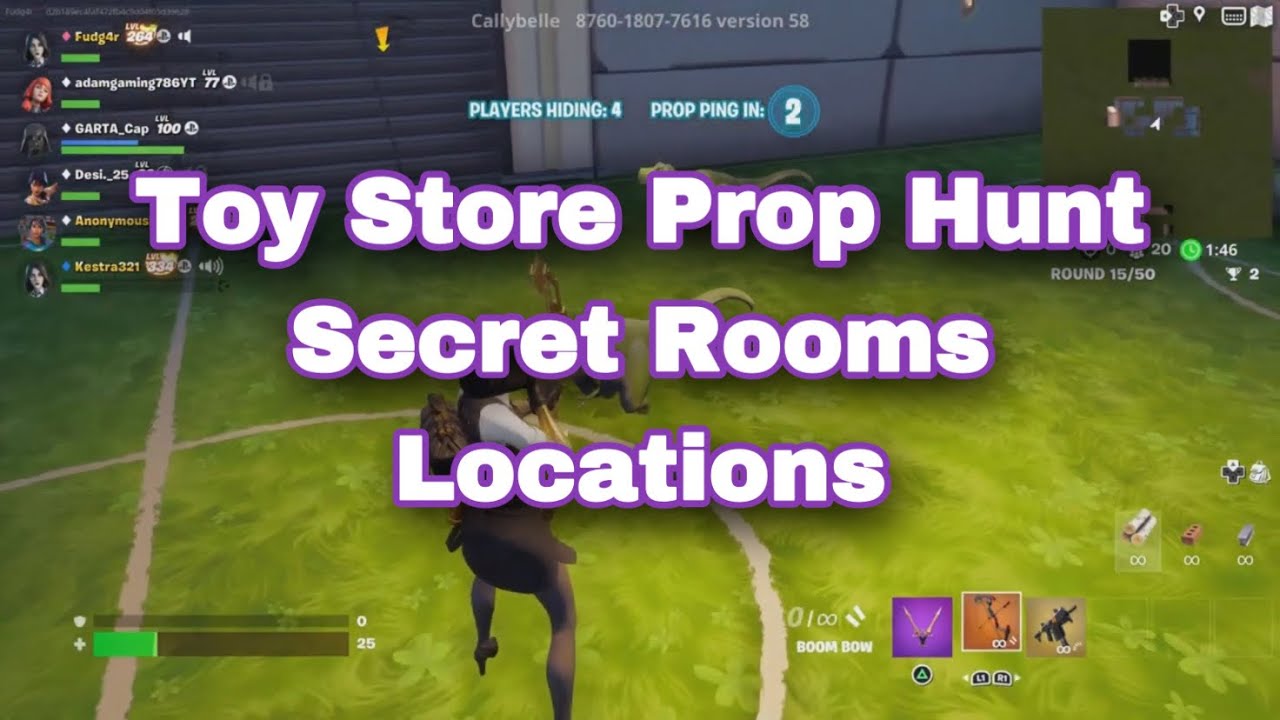 Toy Store Prop Hunt Secret Room Locations - YouTube