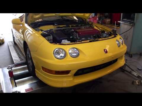 Integra Type-R- stock, bolt ons and stock ECU then tuned dyno runs