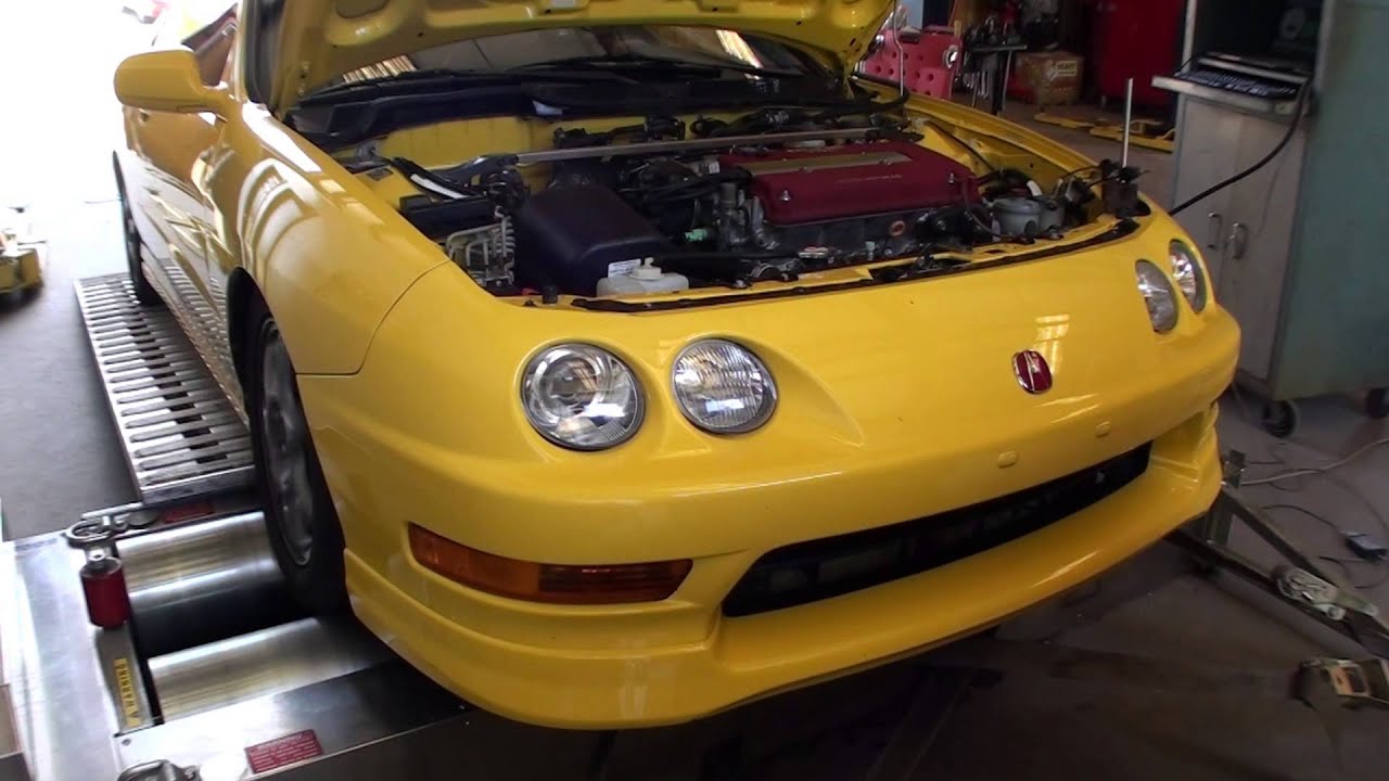 Integra Type-R- stock, bolt ons and stock ECU then tuned dyno runs ...