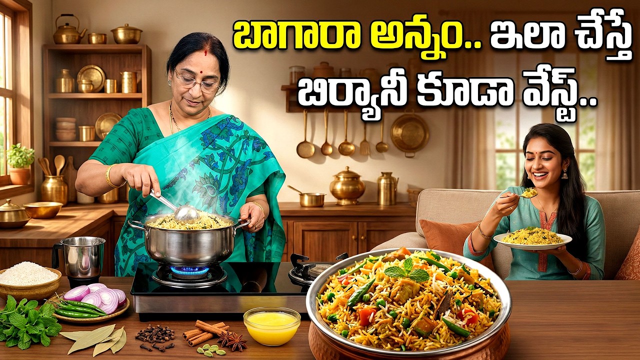 Authentic Telangana Bhagara Rice | Healthy One-Pot Meal | Sunday ...
