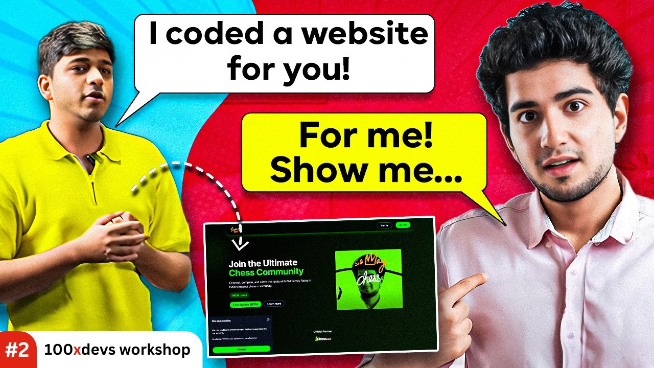 Dropout to Working with Samay Raina and Building Real World Projects | 100xdevs Workshop #2 ...