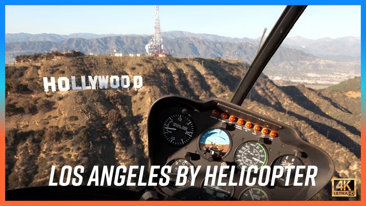 Los Angeles from Above by Helicopter 4K - YouTube