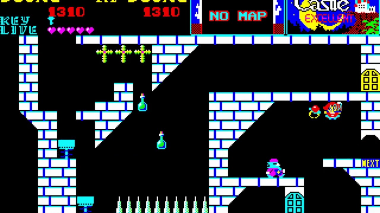 Castle Excellent for the NEC PC-88 - YouTube