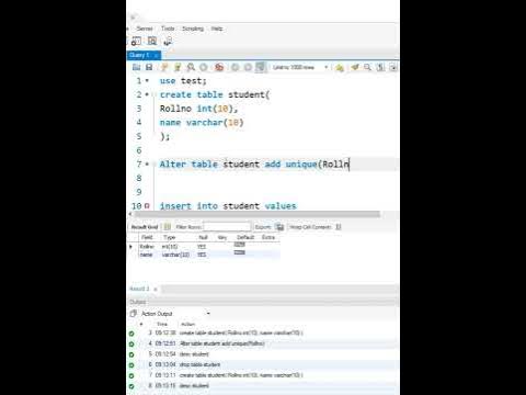 How to Add Unique Constraint in Existing Table in SQL - YouTube