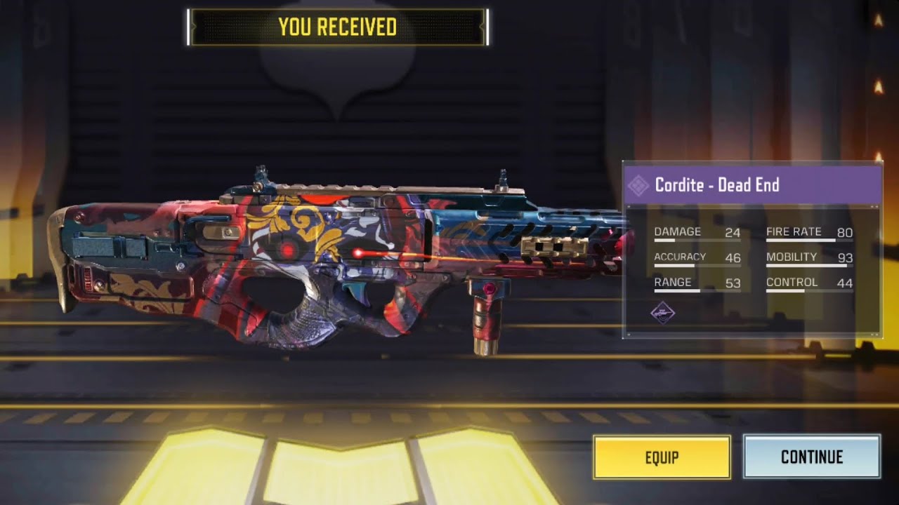 How to get Cordite - Dead End gun skin in codm #codm #codmobile #cod ...