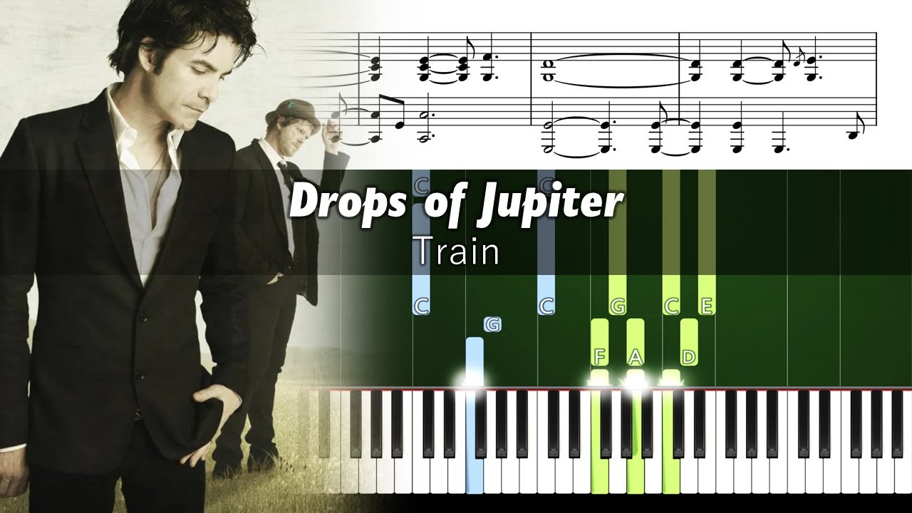 Train - Drops of Jupiter (Tell Me) - Accurate Piano Tutorial with Sheet ...