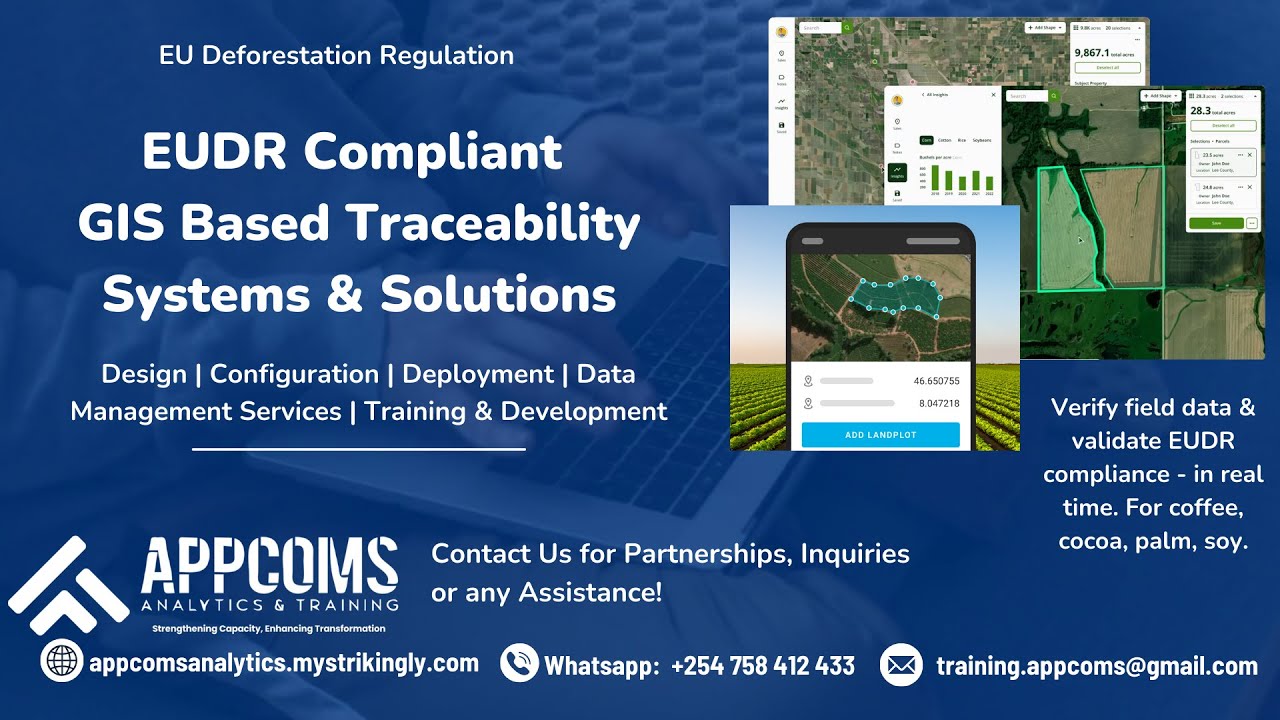 Appcoms EUDR Compliant GIS Based Traceability Systems & Solutions - YouTube