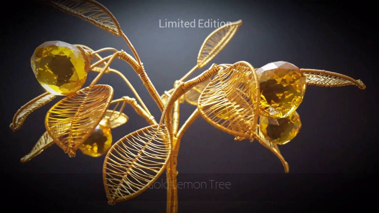 Gold Lemon Tree :: Handmade 24K Gold Plated Gift for special occasions ...