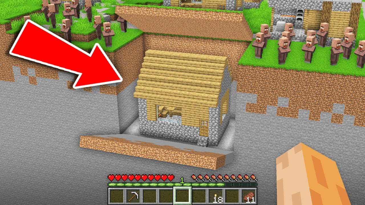 I found this SECRET Underground Village Base in Minecraft !!! New ...