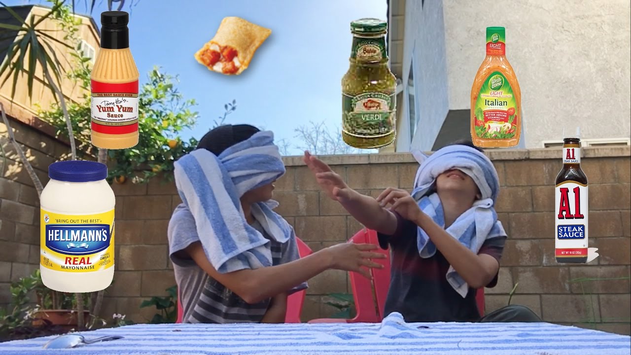 BLINDFOLDED FOOD TASTE TEST CHALLENGE - YouTube