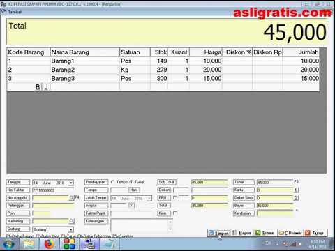 Entri Transaksi Penjualan Mode POS Mini Market Pada Software Koperasi ...