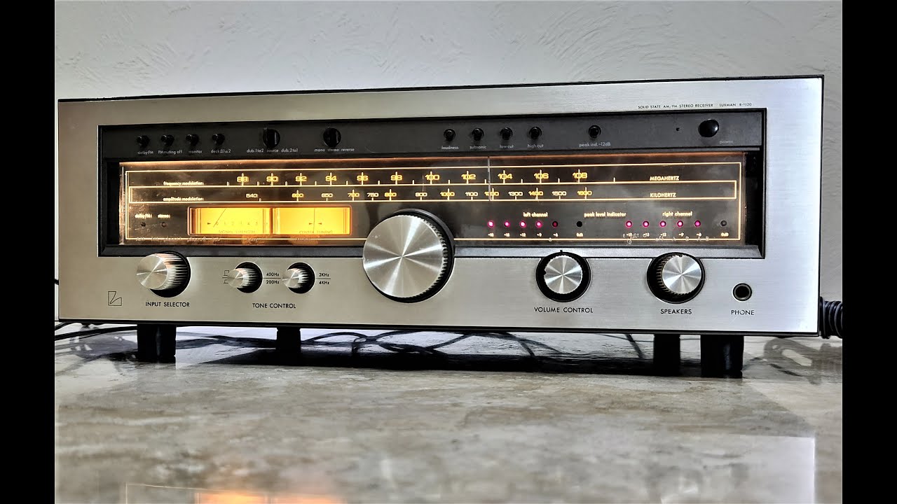Luxman R-1120 Receiver, 120x2 watts RMS. - YouTube