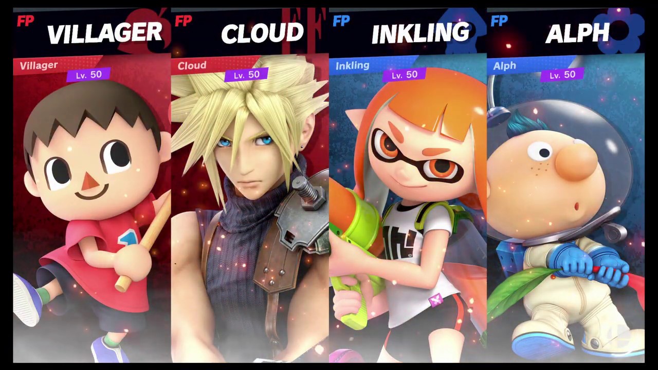 Super Smash Bros Ultimate Amiibo Fights Request #3083 Villager & Cloud ...