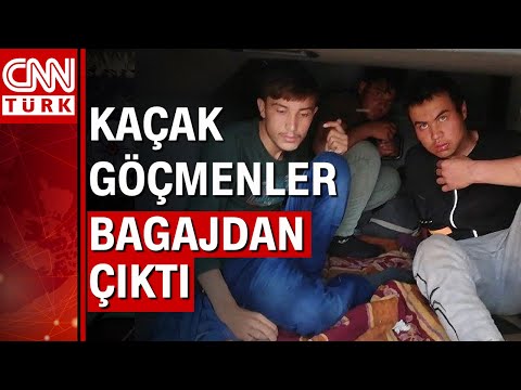 Yolcu otobüsünün bagajından 11 kaçak göçmen çıktı