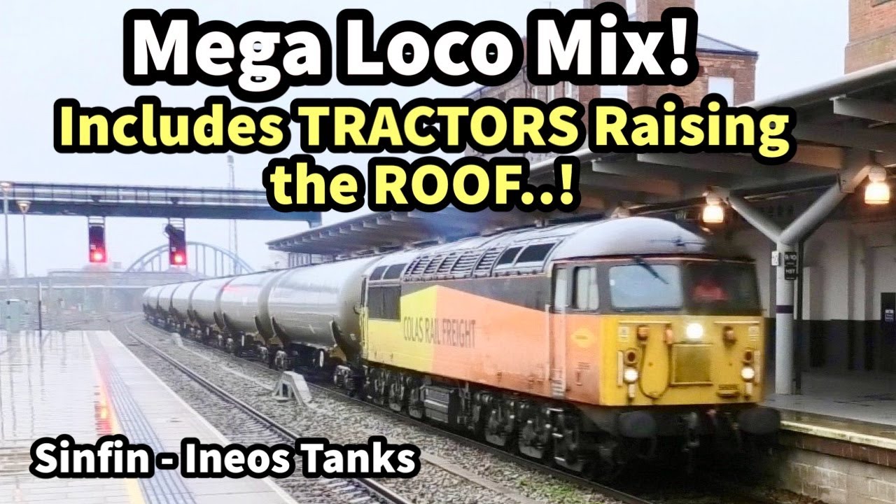 MEGA Loco MIX! Sinfin Tanks, TRACTOR THRASH, 37901 & Mk3, Class 69 UNIT ...