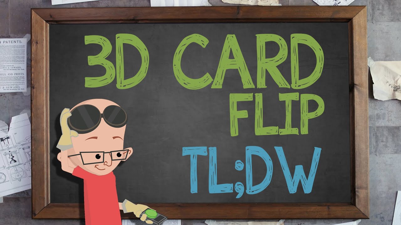 3D Card Flip: TL;DW - Supercharged - YouTube