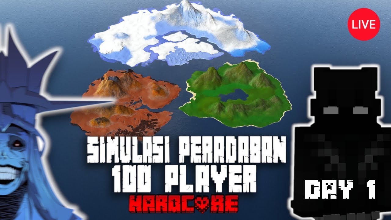 [LIVE] Hari 1: Dunia Baru Dimulai – 100 Player Hardcore Peradaban by ...