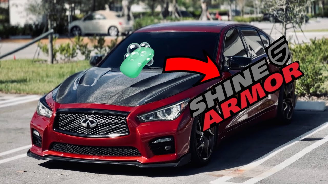 HOW I KEEP MY DAILY Q50 CLEAN 🧼(SHINE ARMOR) - YouTube