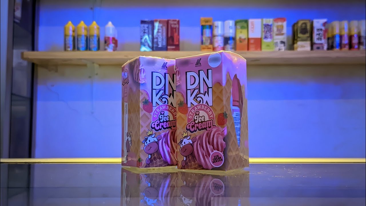 REVIEW LIQUID DNKW V2 - Strawberry ice cream 🔥🥶 SEGER ASEM rasanya ‼️ ...