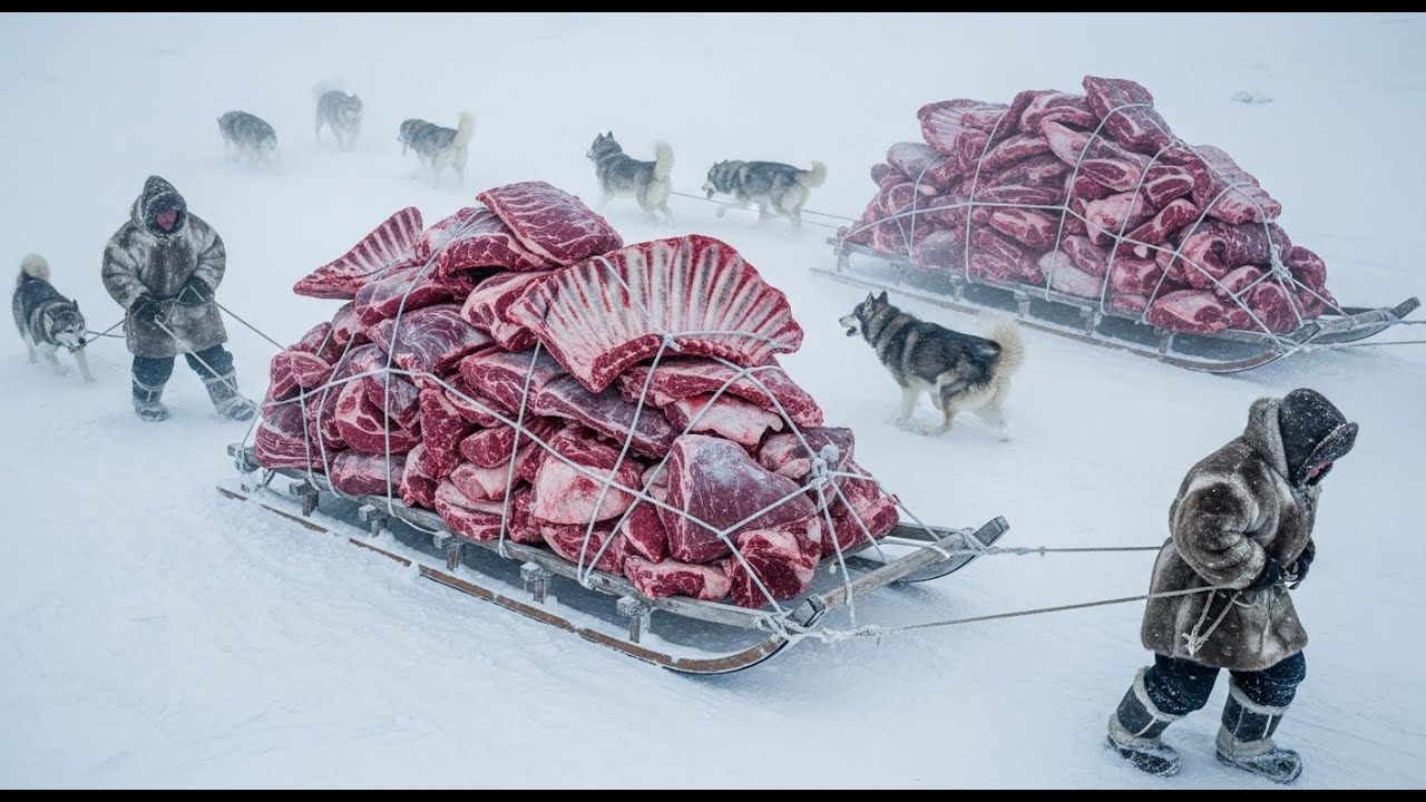 5000kg Snow Sheep Hunt in −71°C Yakutia Feeding an Entire Frozen ...