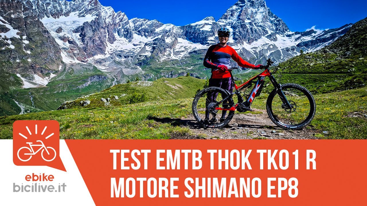 Test eMTB THOK TK01 R con motore Shimano EP8 - YouTube