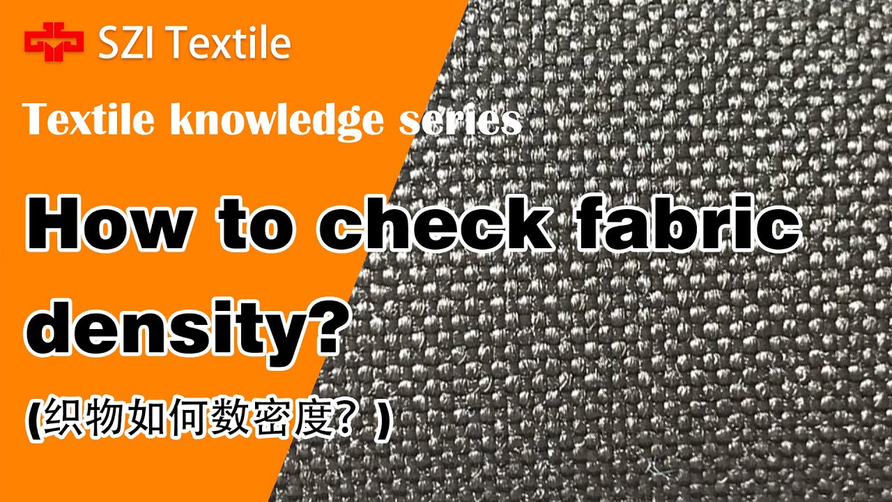 How to check fabric density?｜density of plain style fabric ｜SZI textile ...