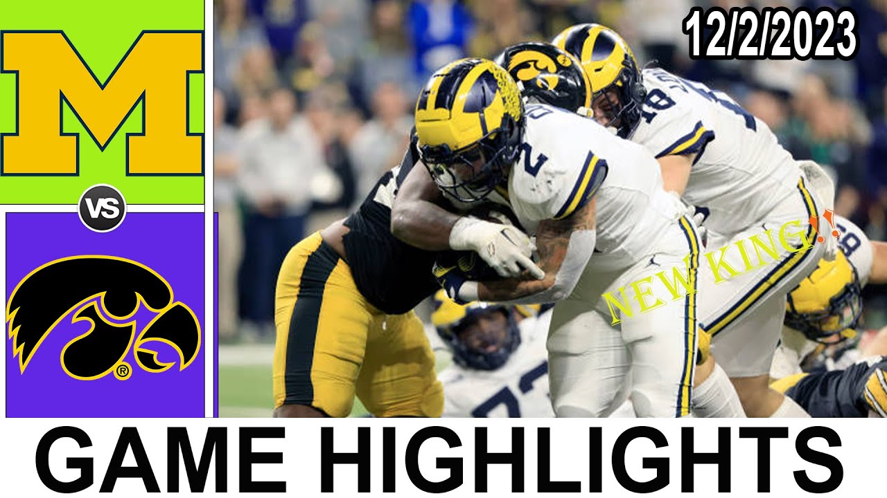 Michigan vs Iowa Hawkeyes HALF TIME WEEK 14 | NCAAF Highlights 2023 ...
