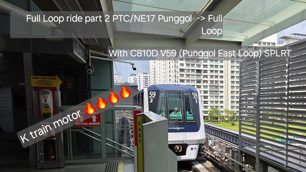 (Full Loop ride part 2)[SBST] C810D V59 SPLRT (Punggol East Loop) to ...