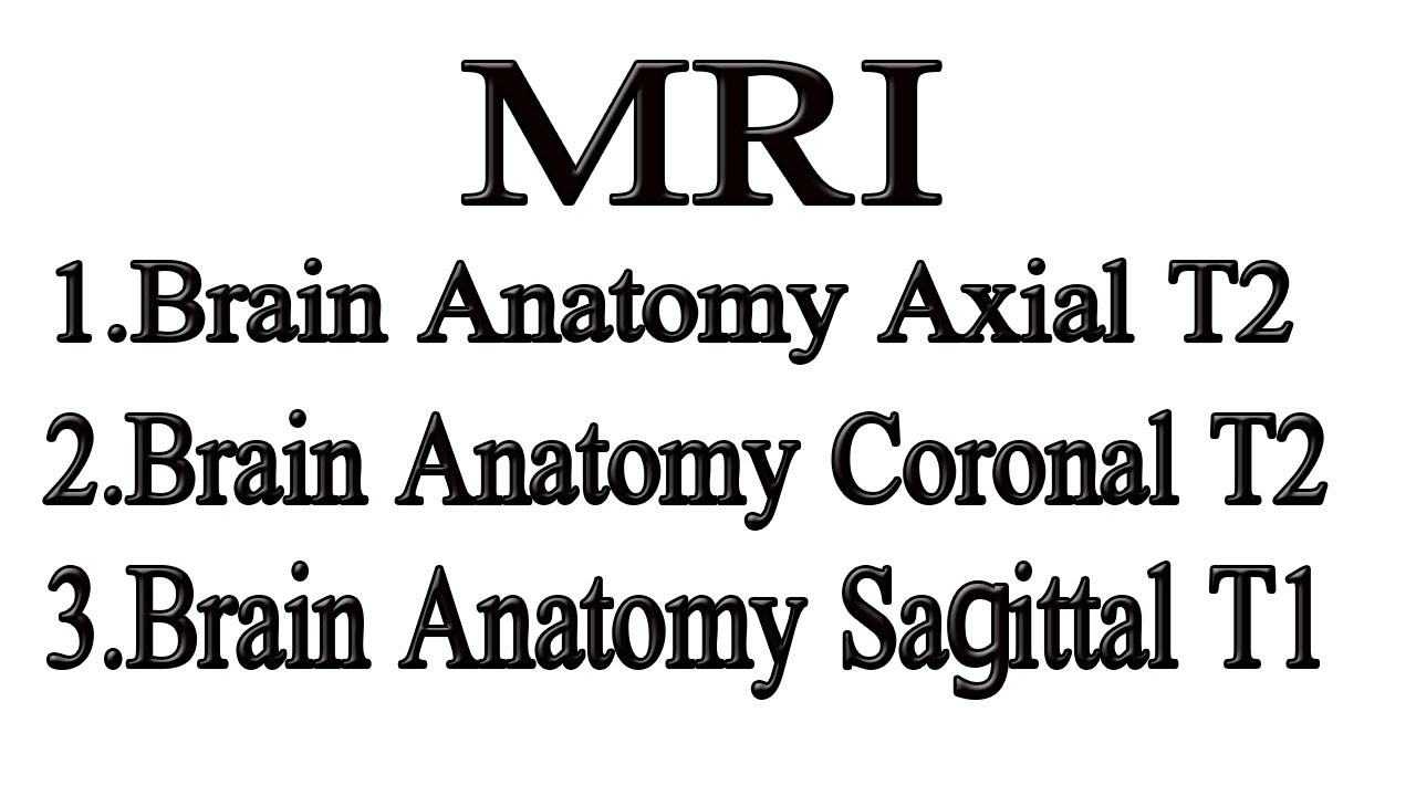 How to read MRI of Brain Anatomy - YouTube
