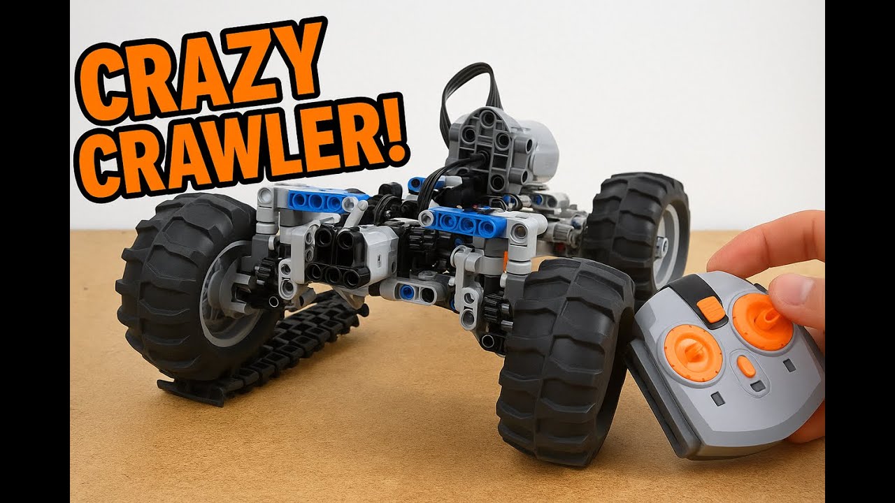 Crazy LEGO Crawler With Moving Tracks! | Technic MOC Machine - YouTube