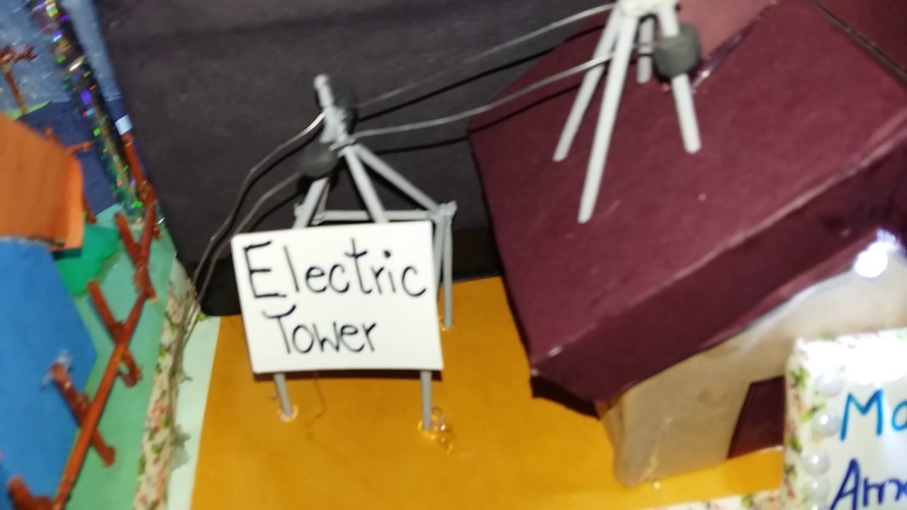 Working model of hydroelectric power plant - YouTube