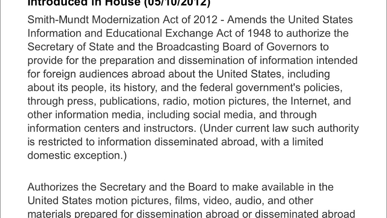 GilbertiBlueGold - Smith Mundt Act Mod of 2012 Retroactivity of Joe ...