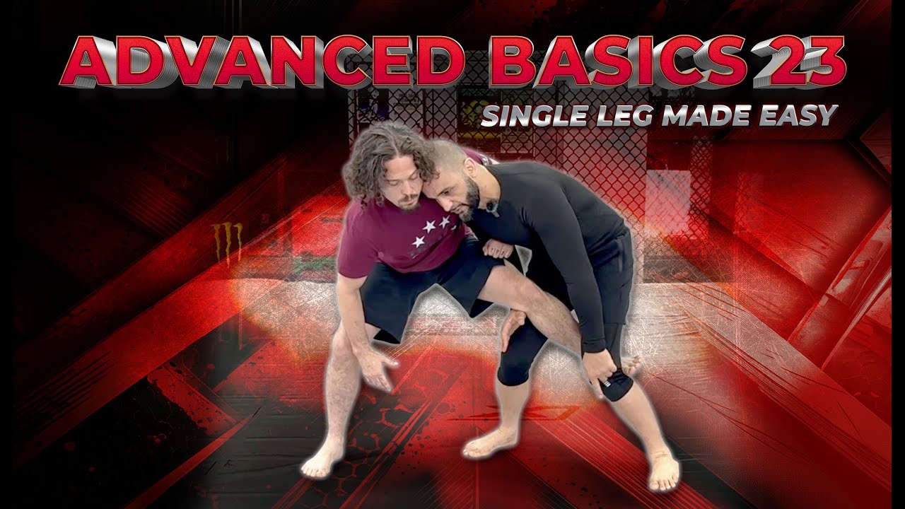 Takedown for BJJ - Single Leg Attack - Elbow Post and Trip- Coach ...