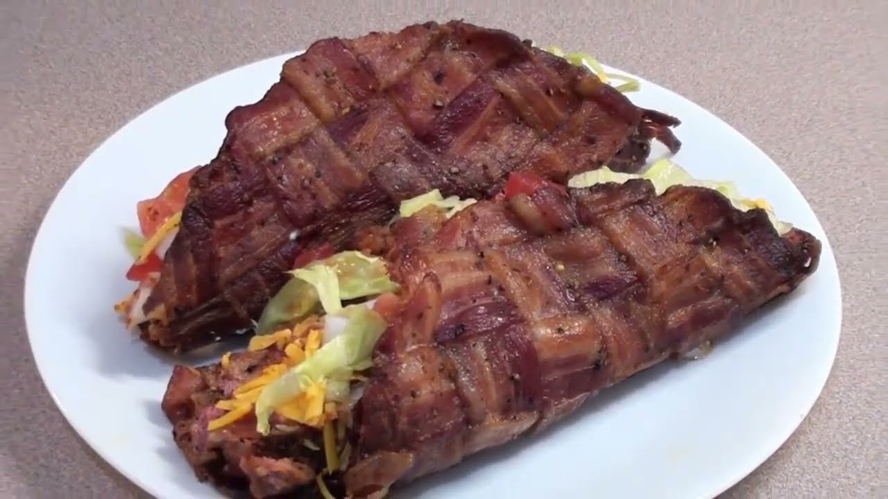BACON TACO SHELL EASY HOW TO MAKE - YouTube