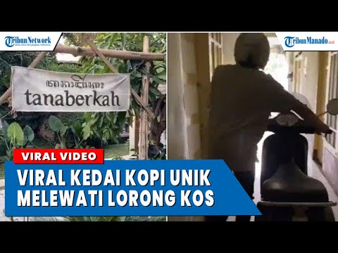 VIRAL! Kedai Kopi Unik Melewati Lorong Kamar Kos kosan