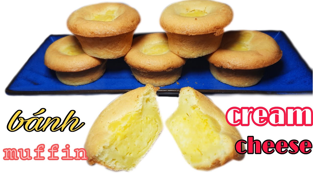 Bánh nướng xốp THƠM BÉO mùi kem phô mai - Cream Cheese Muffin || Góc ...