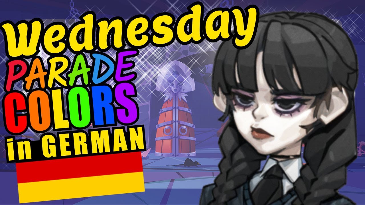 Wednesday Addams Halloween Teaching German Language Colors Educational ...
