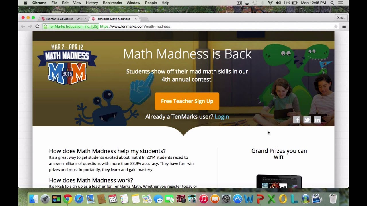 Navigating Ten Marks, A Math Portal - YouTube
