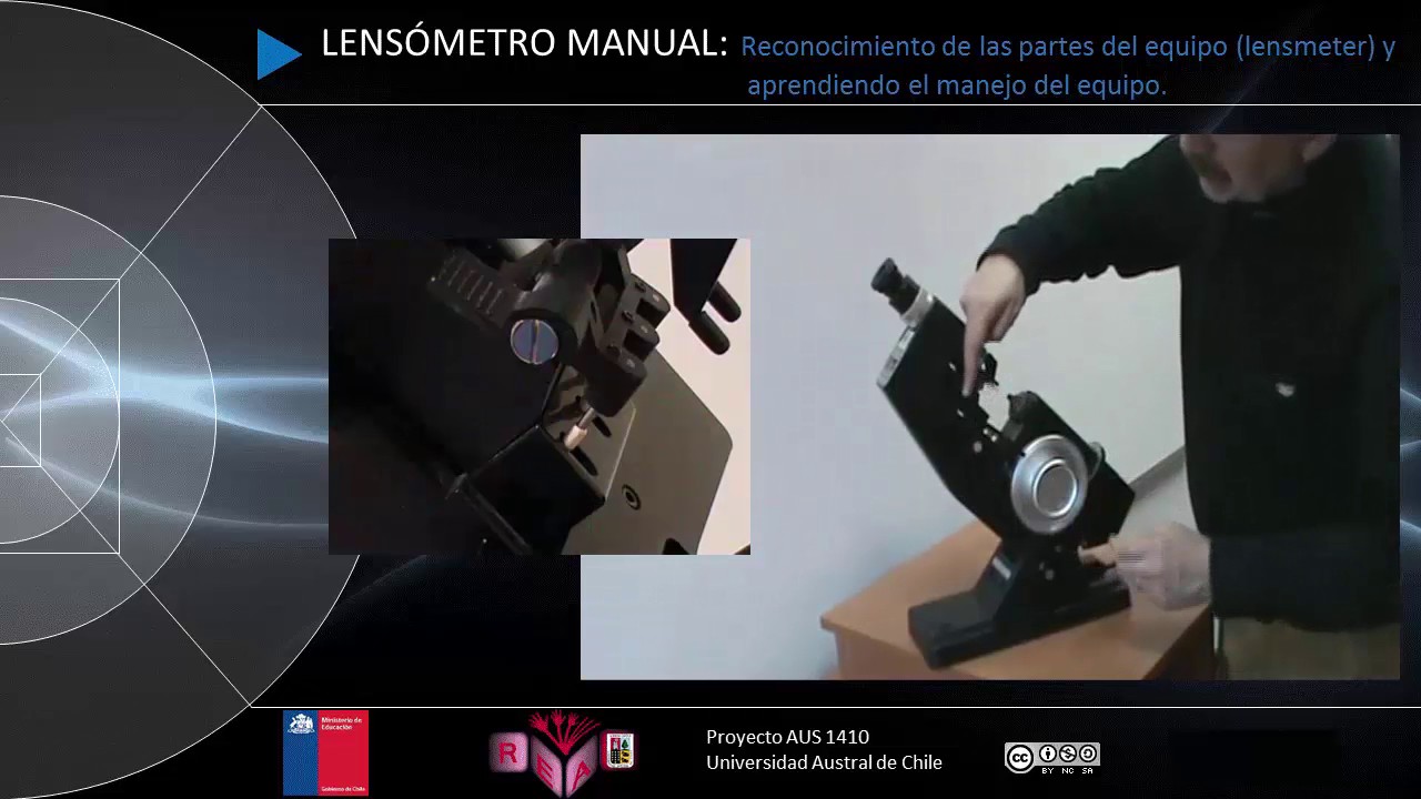 1 Reconocimiento de las partes del equipo (lensmeter) y aprendiendo el ...