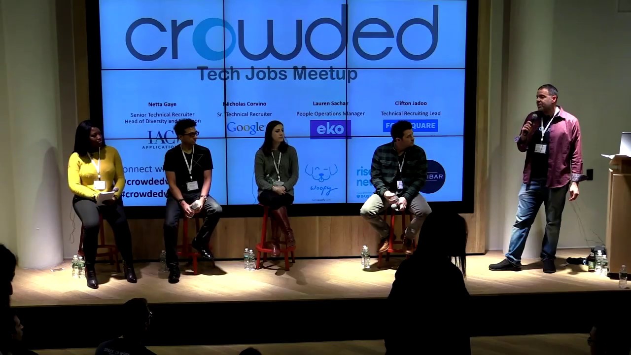 Crowded Tech Jobs Meetup 1/25/17 - YouTube