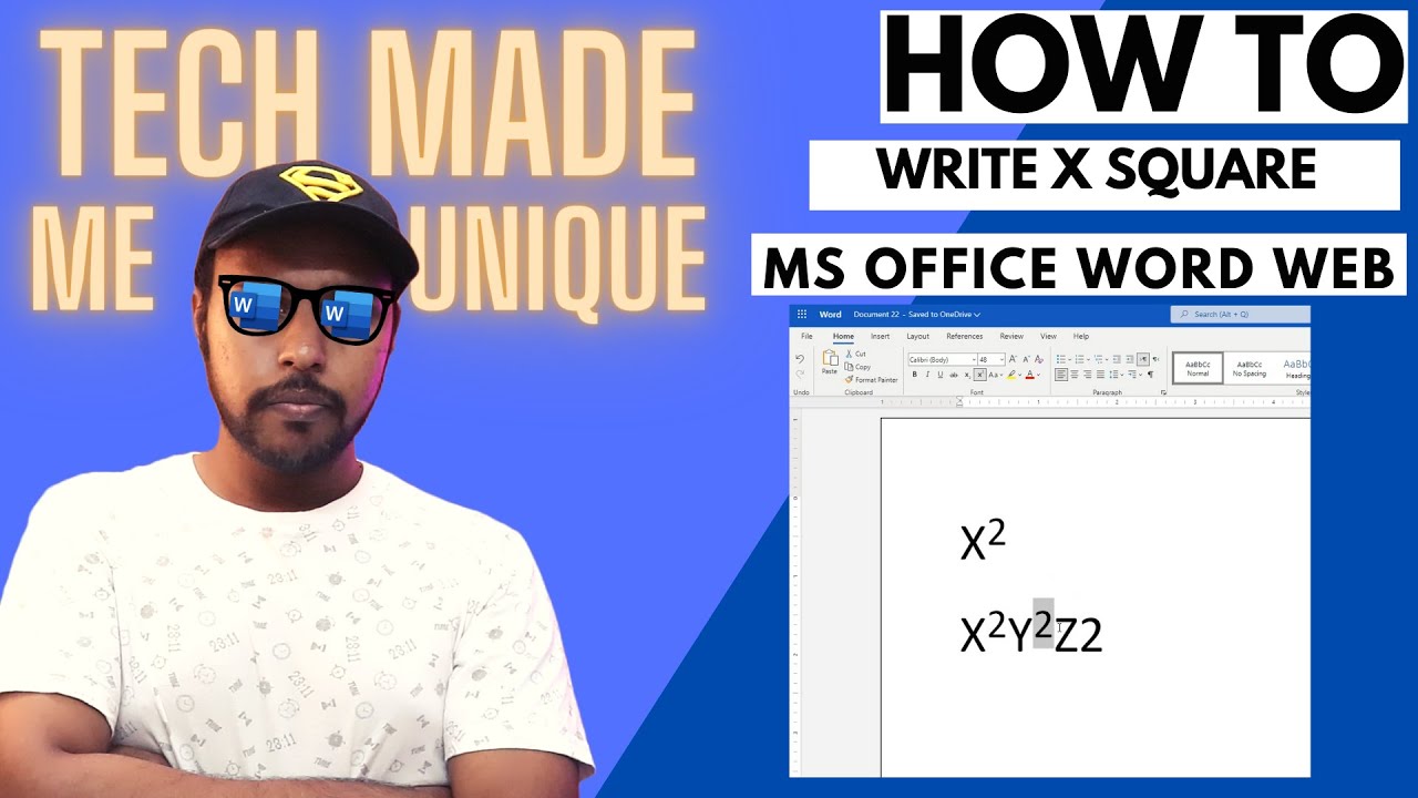 How To Write x square In Ms Office word Web YouTube How To Write x square In Ms Office word Web YouTube