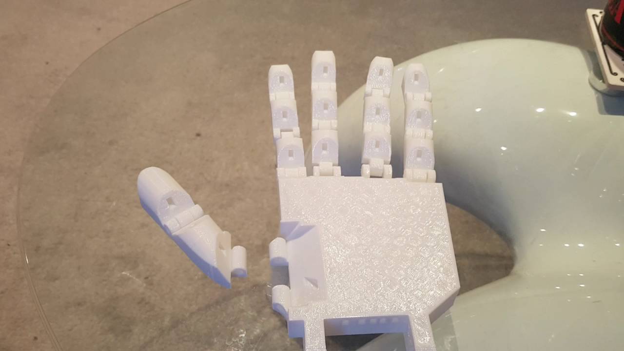 3D Printed Robotic Hand - Part 1 - YouTube
