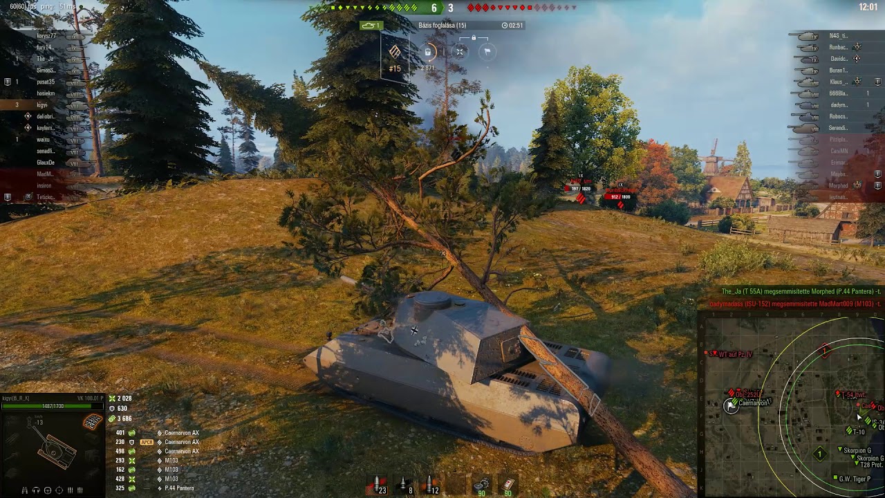 VK100.01 (P) 6000 Combined DMG Tank ász - YouTube